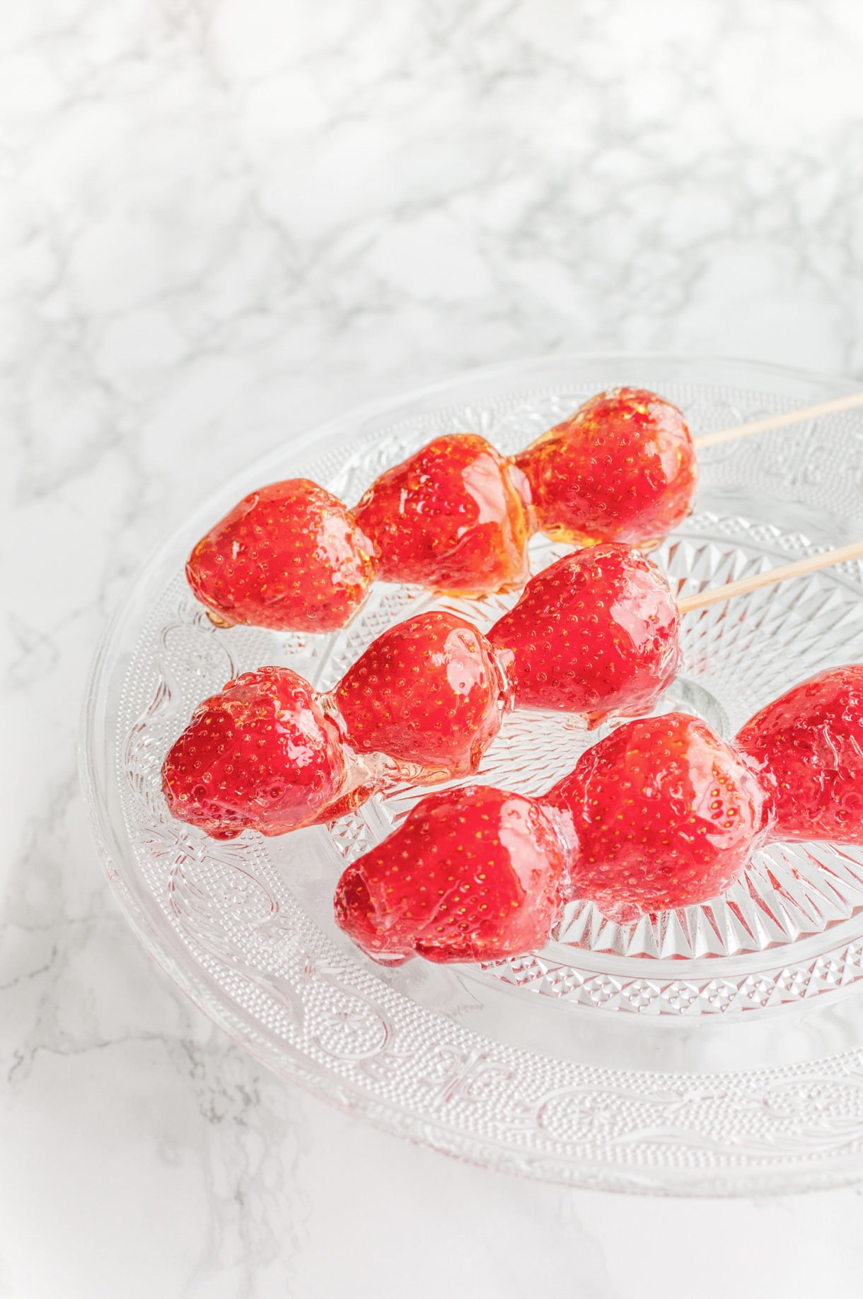 Fraises d'amour délicieusement caramélisées